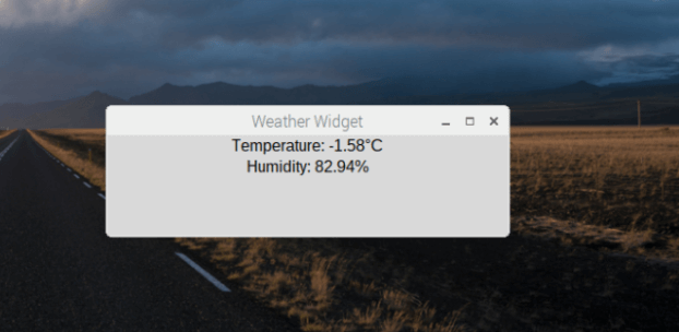 How To Create a GUI Weather Widget for Raspberry Pi with a Weather API