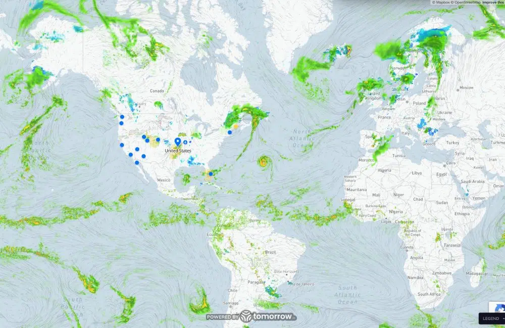 How to Visualize Global Precipitation Weather Data on a Map