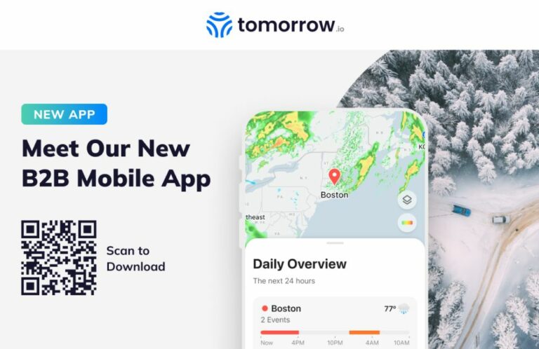 Introducing The Tomorrow.io Weather Intelligence for Business App